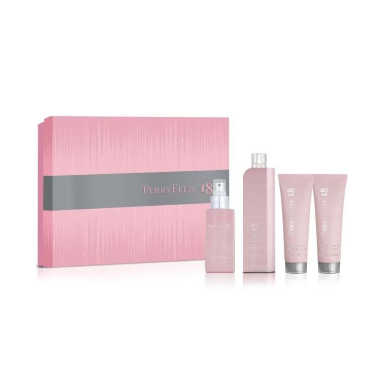 ESTUCHE PERRY ELLIS 18 DAMA 100ML 4 PZS GEL DE BA O CREMA BODY estuche-perry-ellis-18-dama-100ml-4-pzs-gel-de-ba-o-crema-body